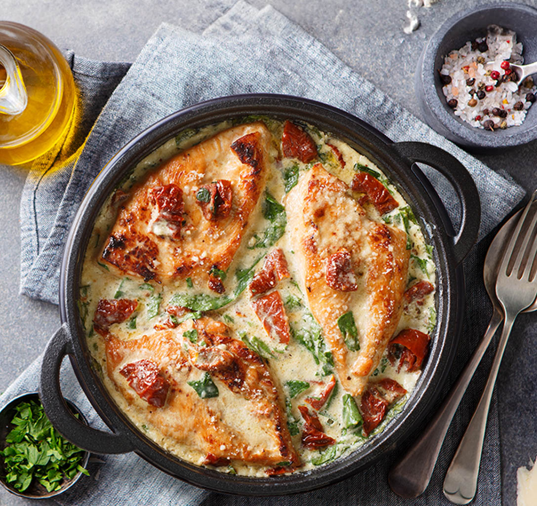 Chicken with cream sauce | Afia